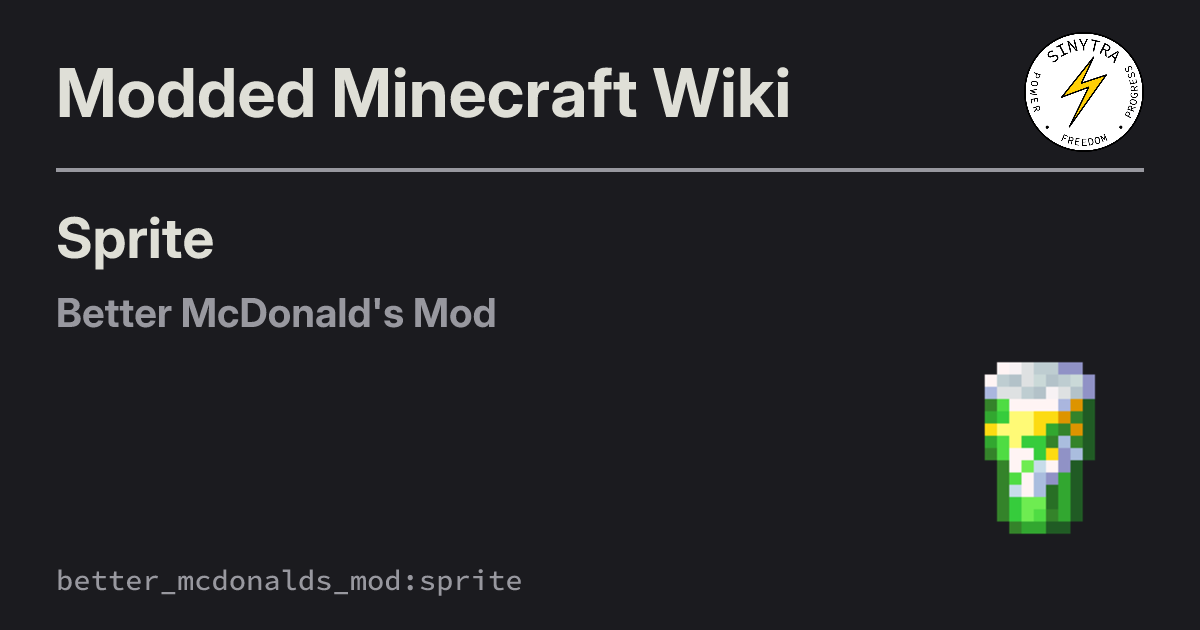 Sprite - Better McDonald's Mod