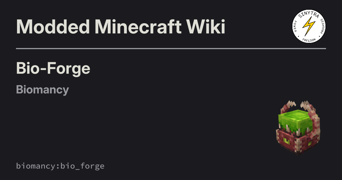 Bio-Forge - Biomancy