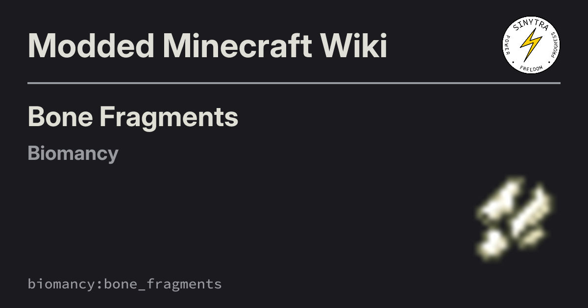 Bone Fragments - Biomancy