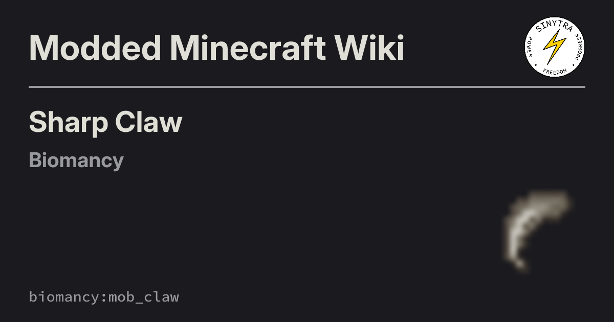 Sharp Claw - Biomancy