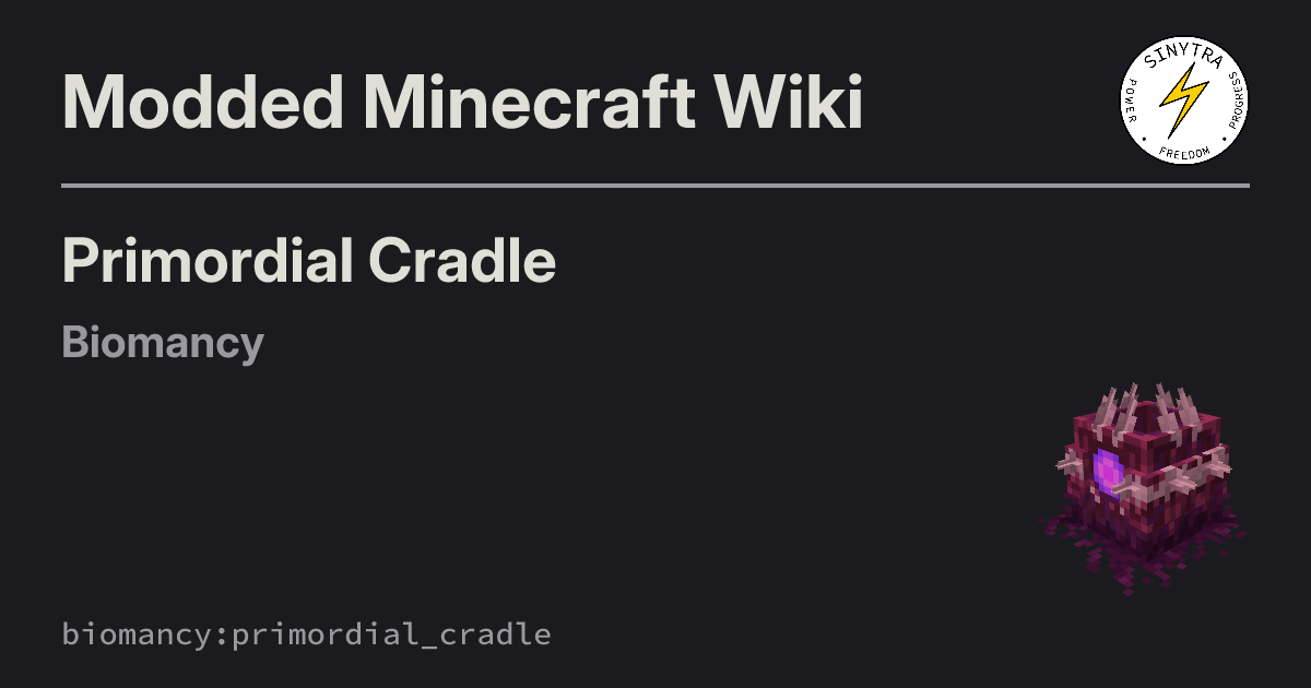 Primordial Cradle - Biomancy