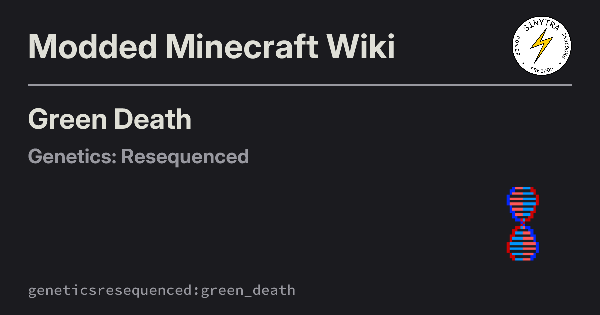 Green Death - Genetics: Resequenced