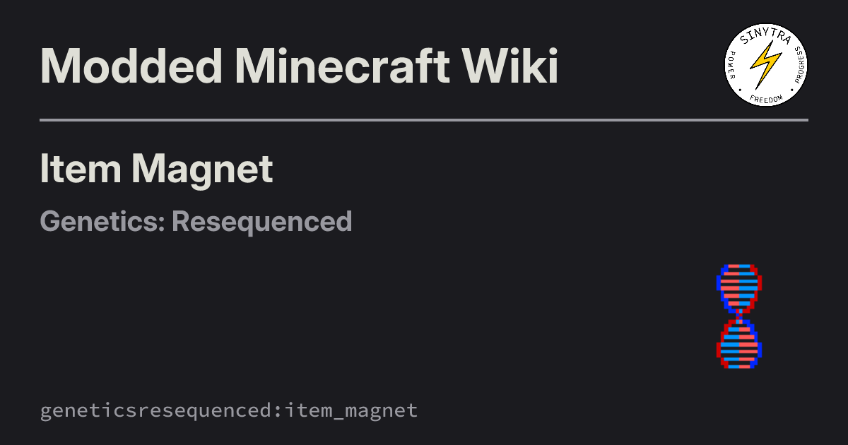 Item Magnet - Genetics: Resequenced