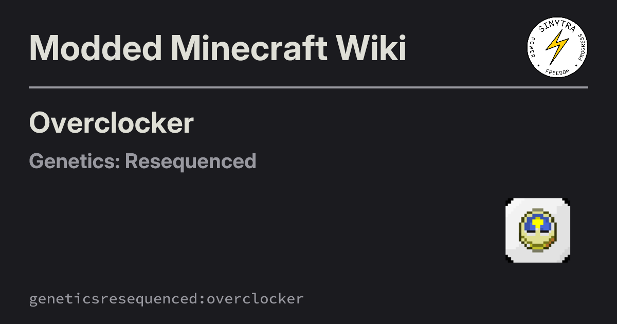 Overclocker - Genetics: Resequenced