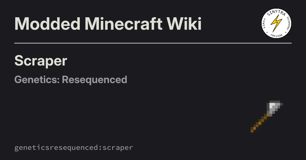 Scraper - Genetics: Resequenced