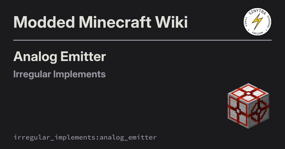 Analog Emitter - Irregular Implements