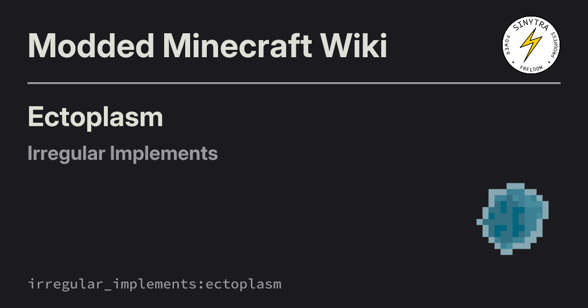 Ectoplasm - Irregular Implements