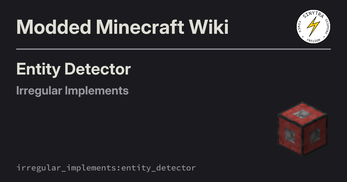 Entity Detector - Irregular Implements