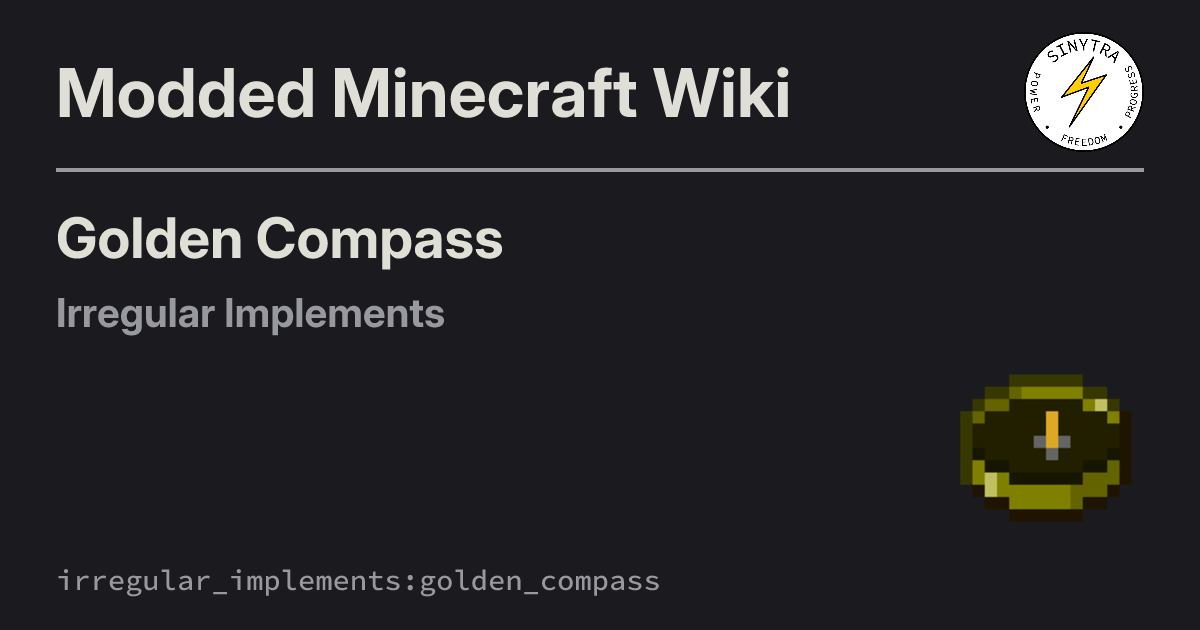 Golden Compass - Irregular Implements
