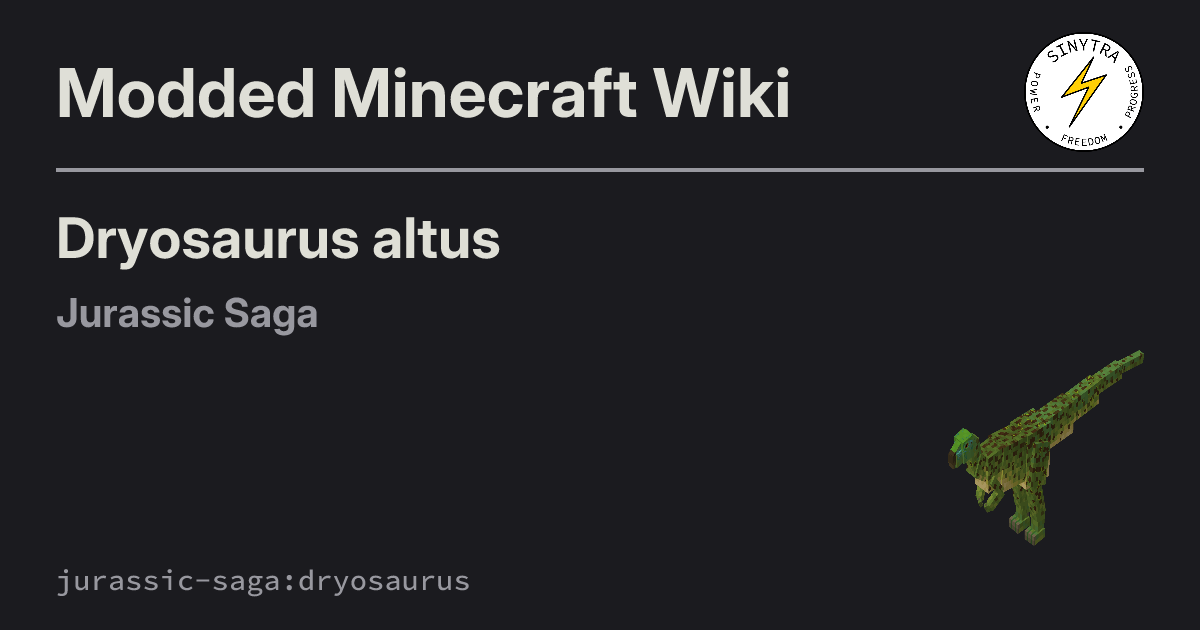 Dryosaurus altus - Jurassic Saga