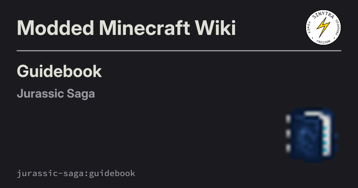Guidebook - Jurassic Saga