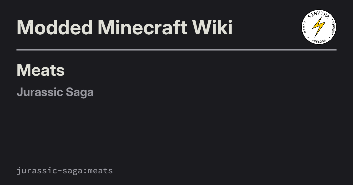 Meats - Jurassic Saga