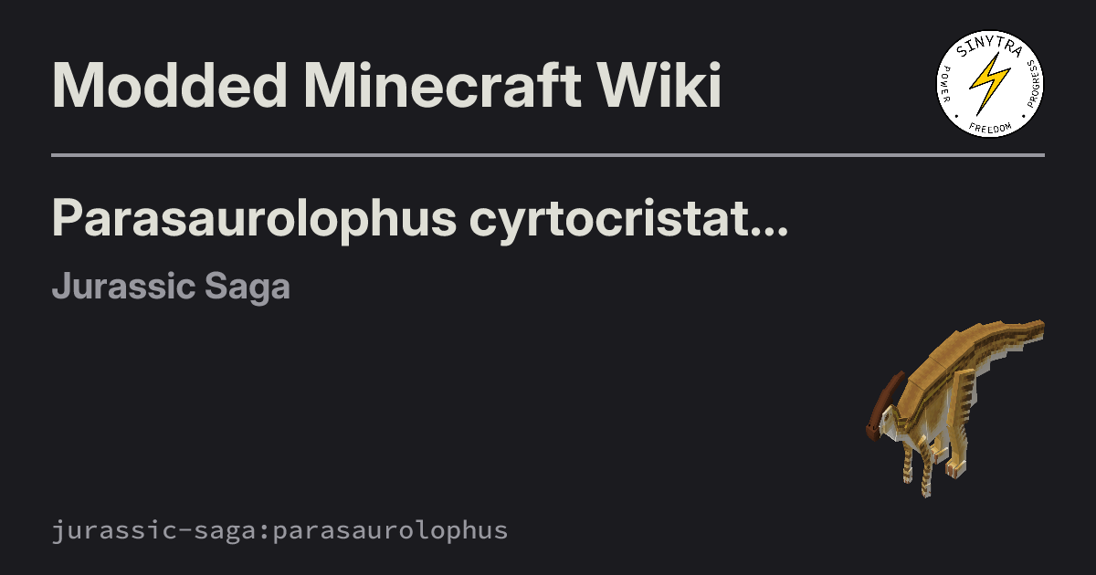 Parasaurolophus cyrtocristatus - Jurassic Saga