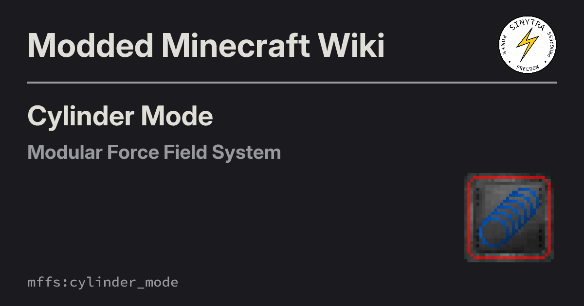 Cylinder Mode - Modular Force Field System