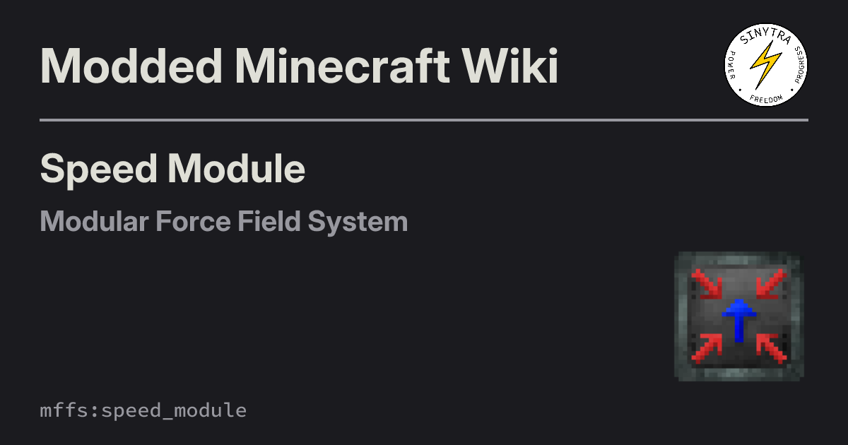 Speed Module - Modular Force Field System