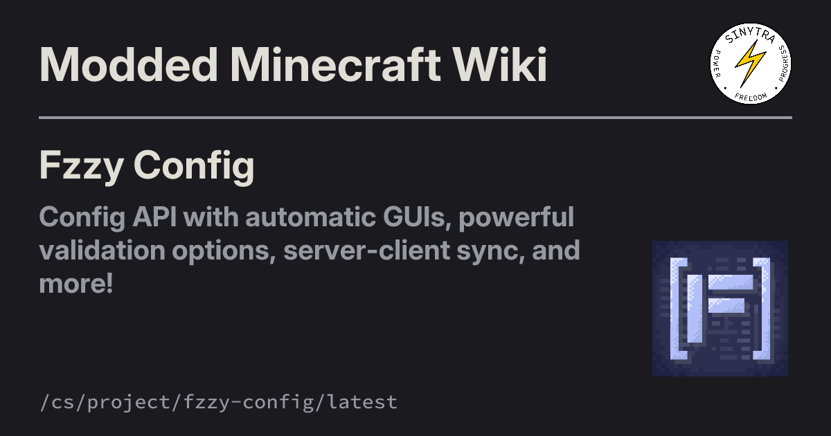 Fzzy Config - Modded Minecraft Wiki