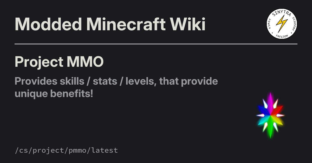 Project MMO - Modded Minecraft Wiki
