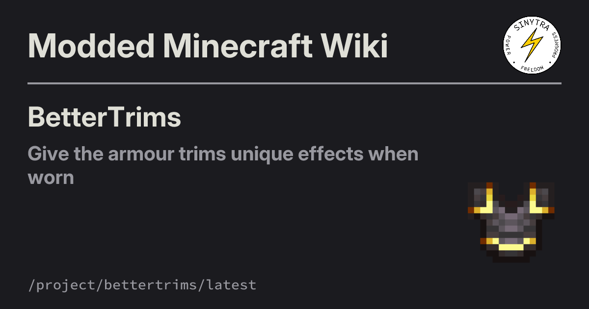BetterTrims - Modded Minecraft Wiki