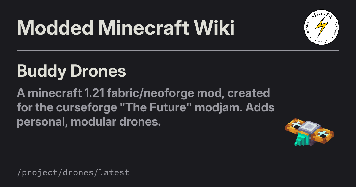 Buddy Drones - Modded Minecraft Wiki