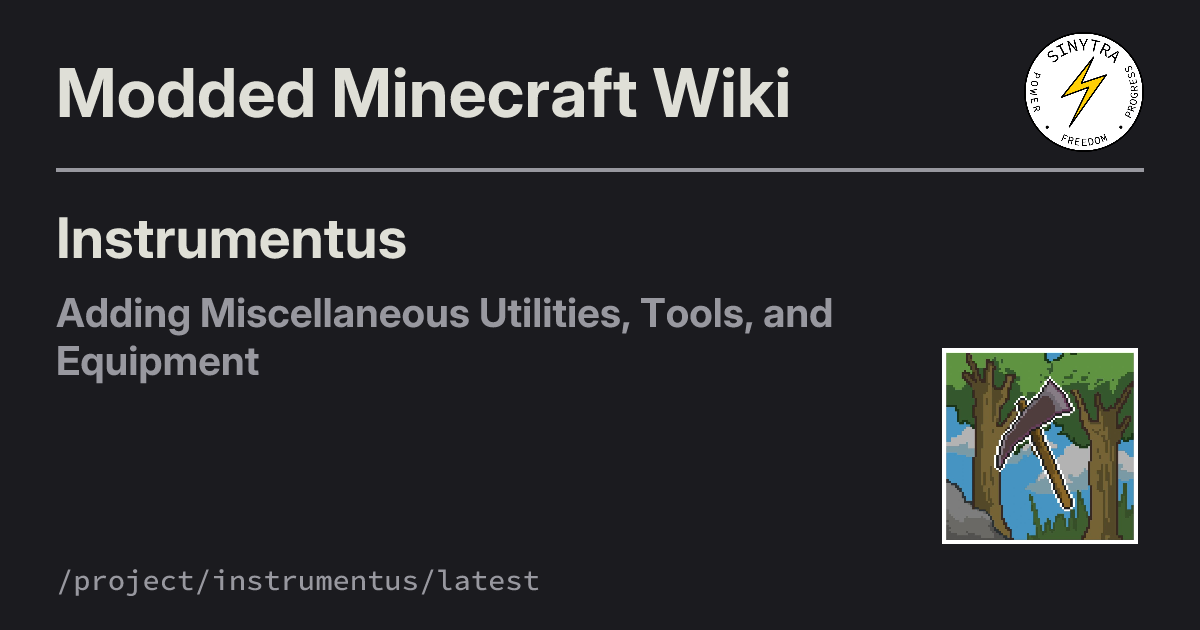 Instrumentus - Modded Minecraft Wiki