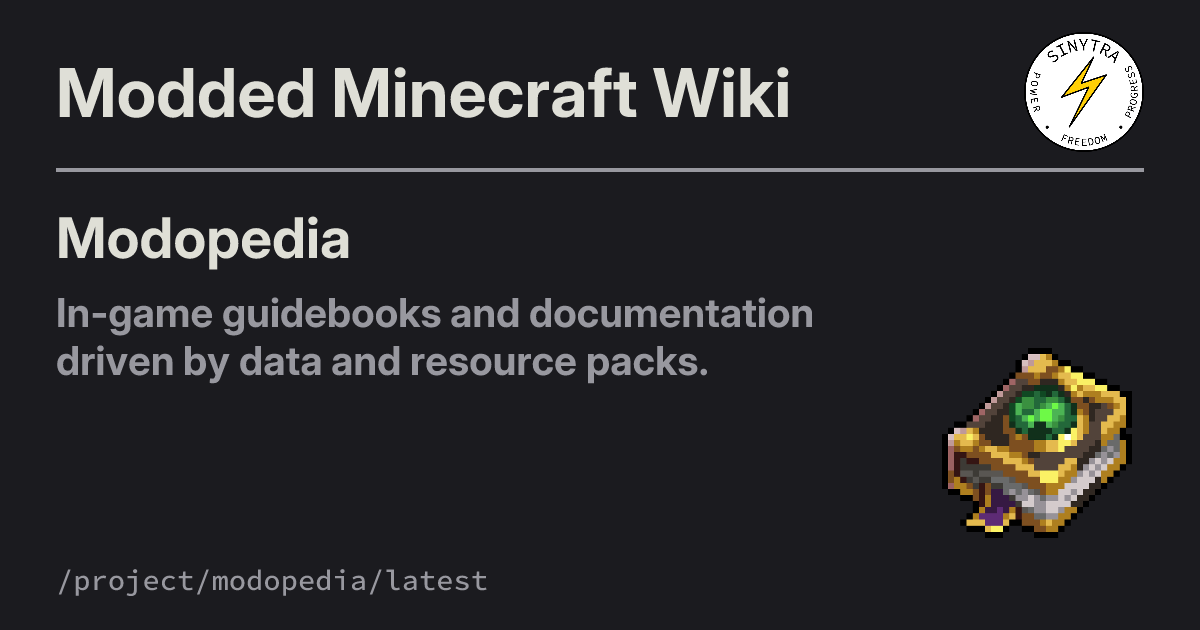 Modopedia - Modded Minecraft Wiki