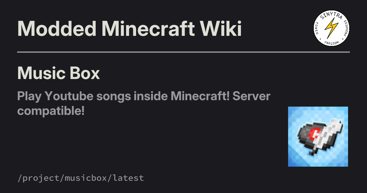 Music Box - Modded Minecraft Wiki