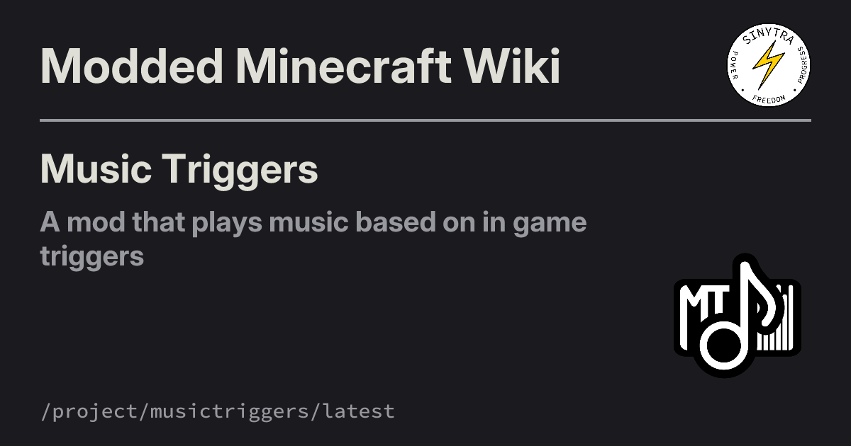 Music Triggers - Modded Minecraft Wiki