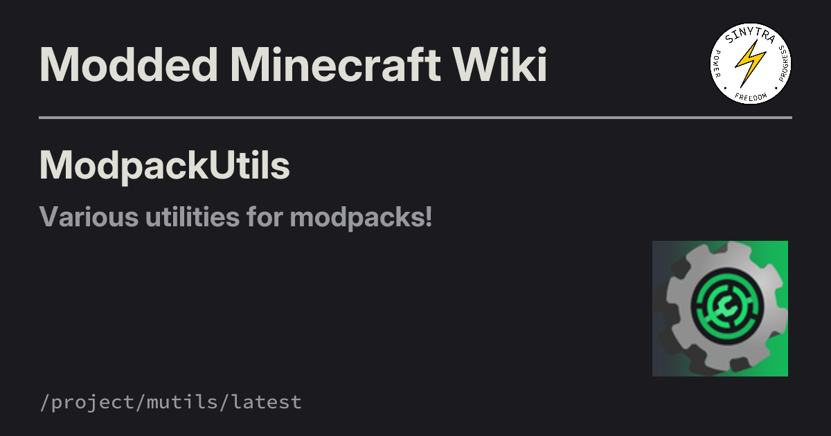 ModpackUtils - Modded Minecraft Wiki